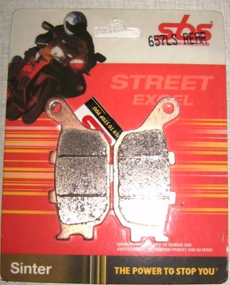 SBS 657LS Bremseklodser. Bag - Sliddele alle MC mærker - KB Motorservice A/S