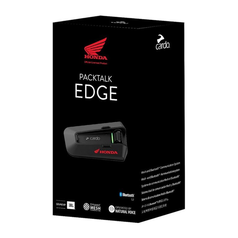 Cardo intercom Packtalk Edge Single - Honda Logo - Udstyr til person ...